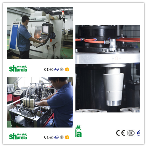 Double Wall Paper Cup Sleeve Machine , Automatical Paper Cup Wrapping ...